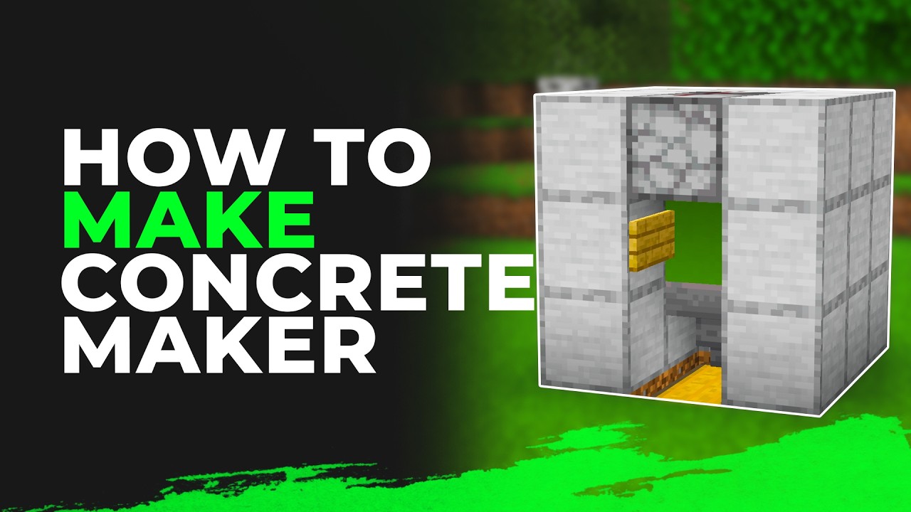 Easy Concrete Maker in Minecraft 26.1 (Tutorial)