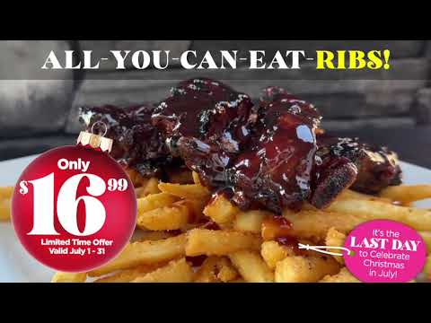 Last Day of $16.99 All You Can Eat Ribs!