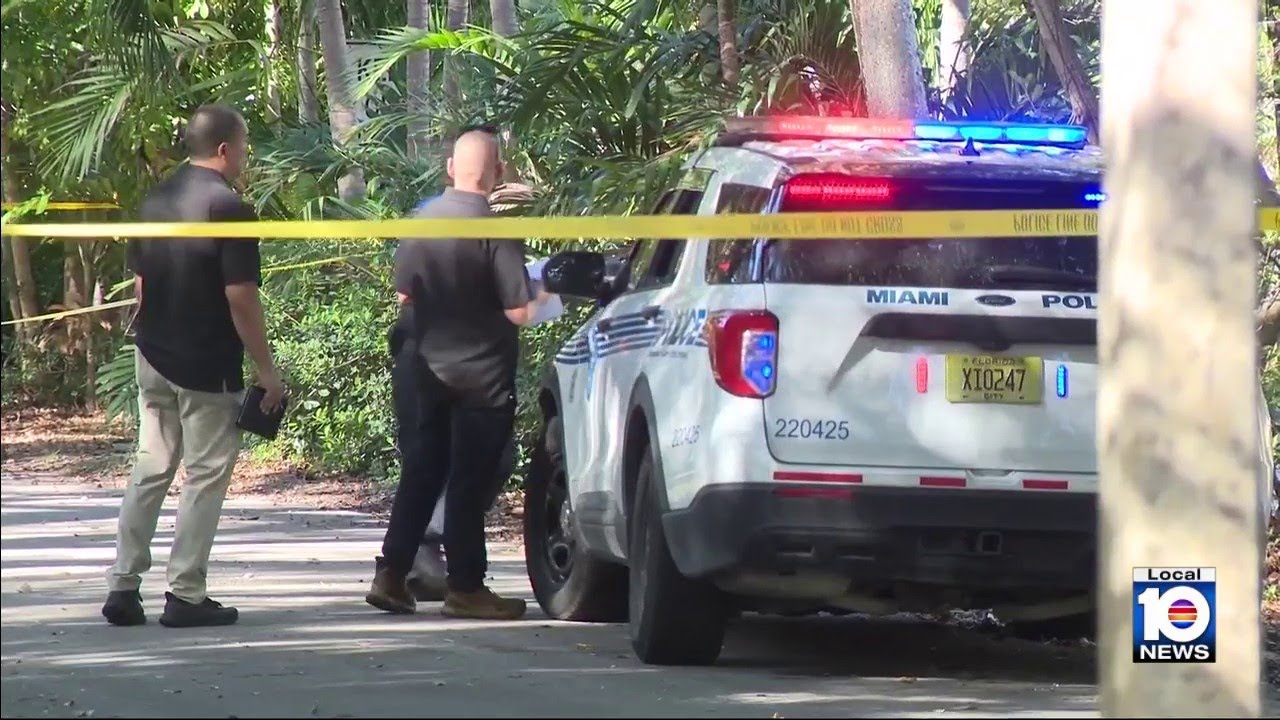 Police officers investigate early morning shooting in Miami