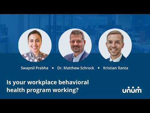 Webinar: Is your workplace behavioral health program working?