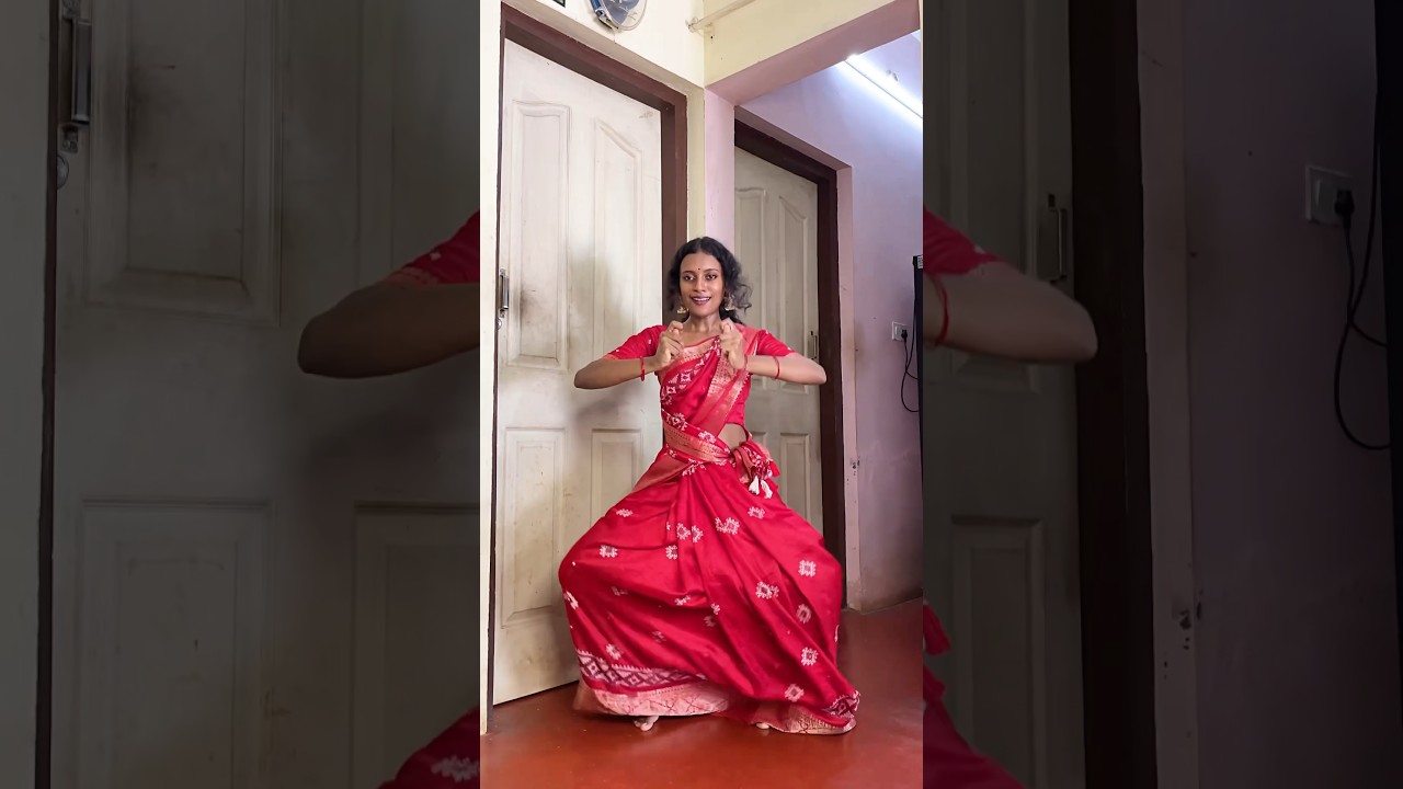 Chammak challo saree version💃❤️|Ichappee The World|Sreelekshmi|Ichappee|#chammakchallo #ichappee