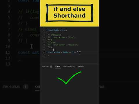 if and else shorthand with ternary operator in javascript #javascript #reactjs