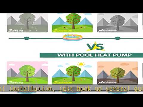 ABORON-Pool Water Heater for Above Ground Pools,Pool Heat Pump,12000 BTU/hr,Up to 4000 gallons,110V