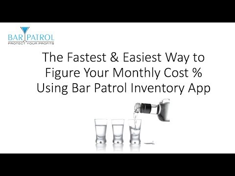 The Fastest Way to Figure Pour Cost %