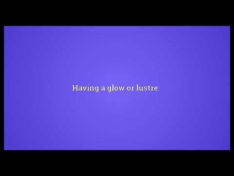 Lustrous Meaning