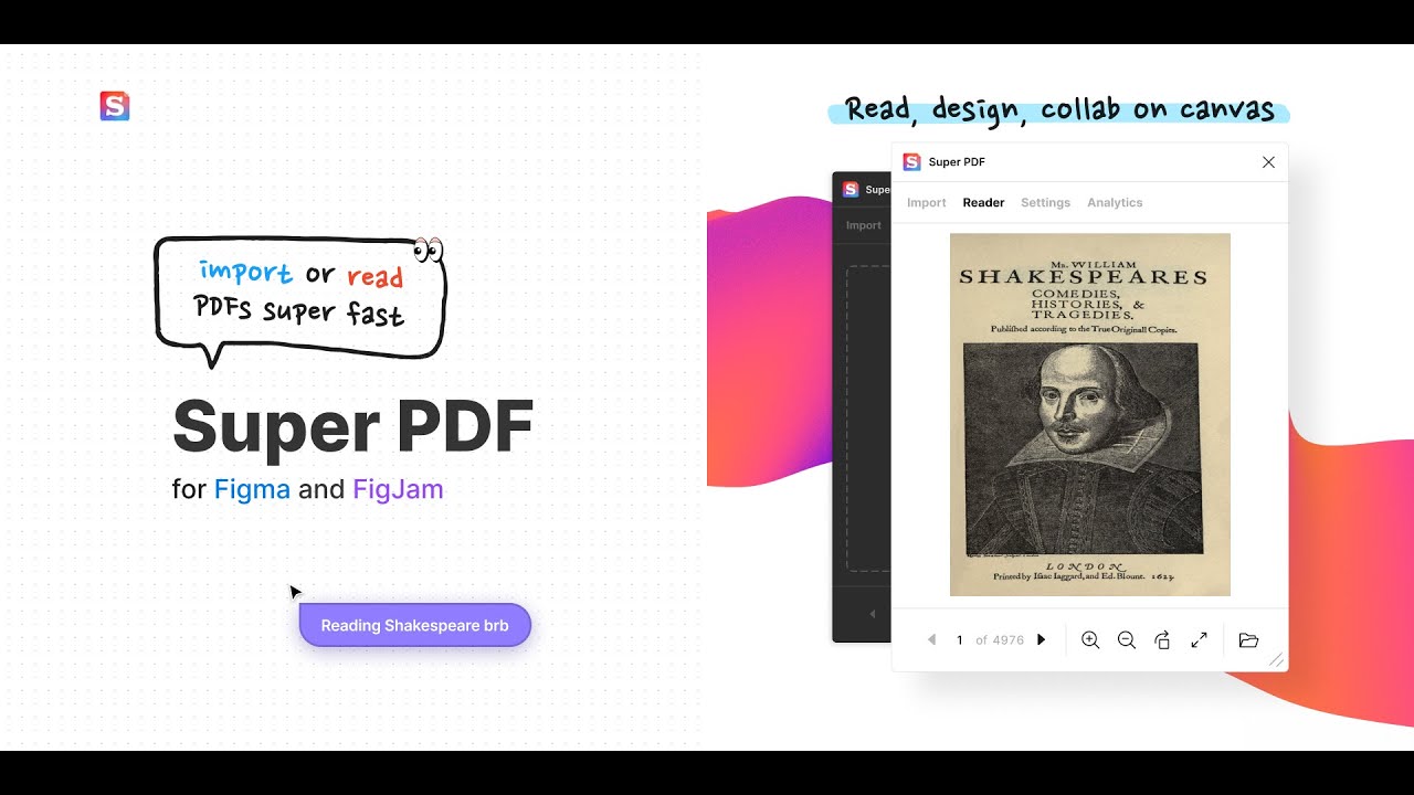 Super PDF, the Free PDF Viewer for Figma and FigJam