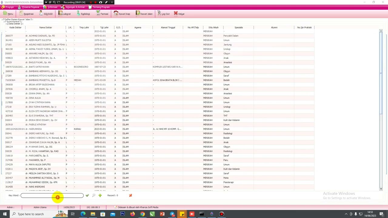 9. CARA MEMBUAT SURAT KONTROL PASIEN
