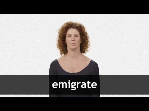EMIGRATE definition and meaning | Collins English Dictionary
