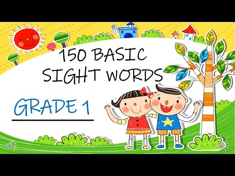 150 BASIC SIGHT WORDS FOR GRADE 1