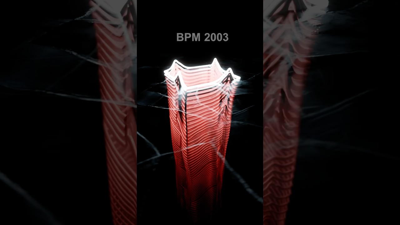 2003 Beats per minute, visualized in Blender