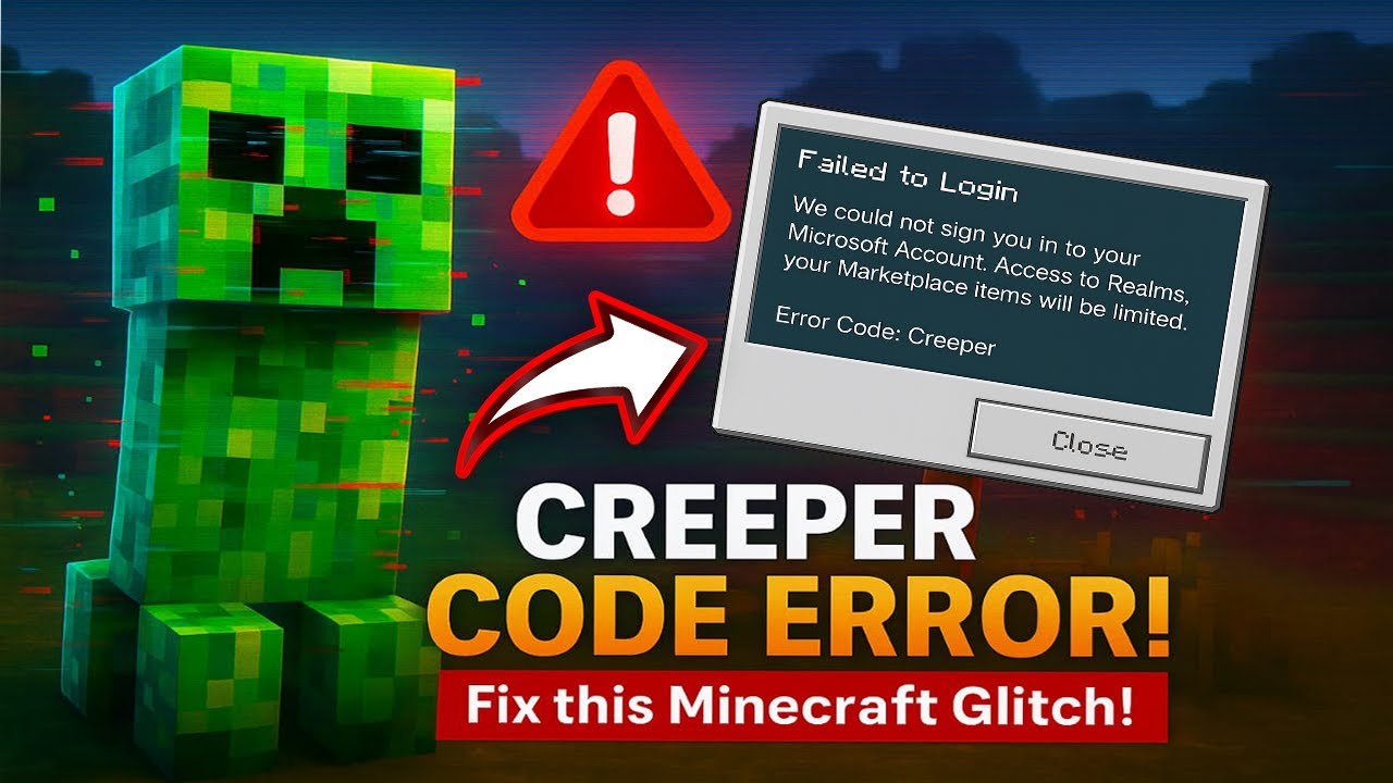 How to Fix Creeper Error Code in Minecraft PE ( Quick Fix )
