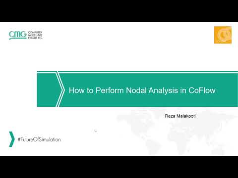 CMG Tutorial: How to Perform Nodal Analysis in CoFlow