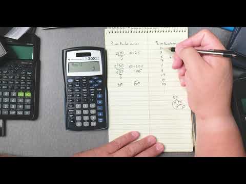 TI-30XIIS Prime Factorization