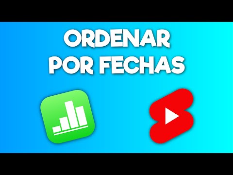 ¿Cómo ORDENAR celdas POR FECHA en NUMBERS? | Fácil y rápido para Mac/iOs/Apple #SHORTS