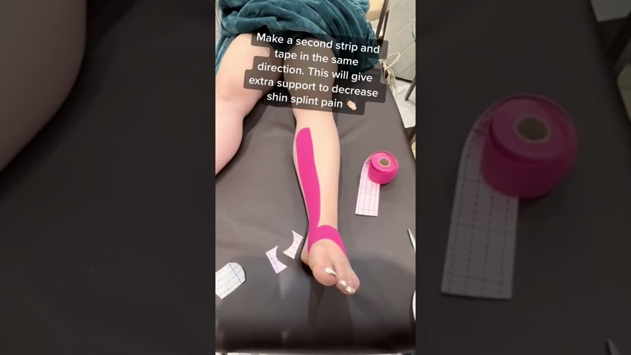 Learn how to tape your shin splints for sports with Arville! #shinsplints   #spidertech