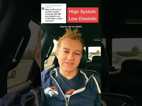 What does it mean when you have a high divestolic and a low systolic blood pressure and you are