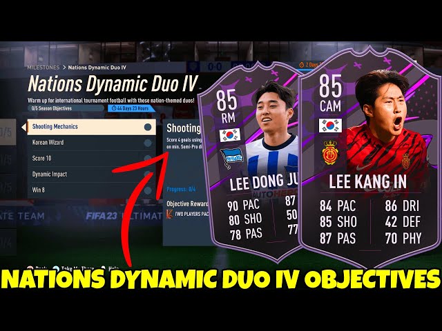 FIFA 23 Lee Dong-jun and Lee Kang-in Nations Dynamic Duo objectives ...
