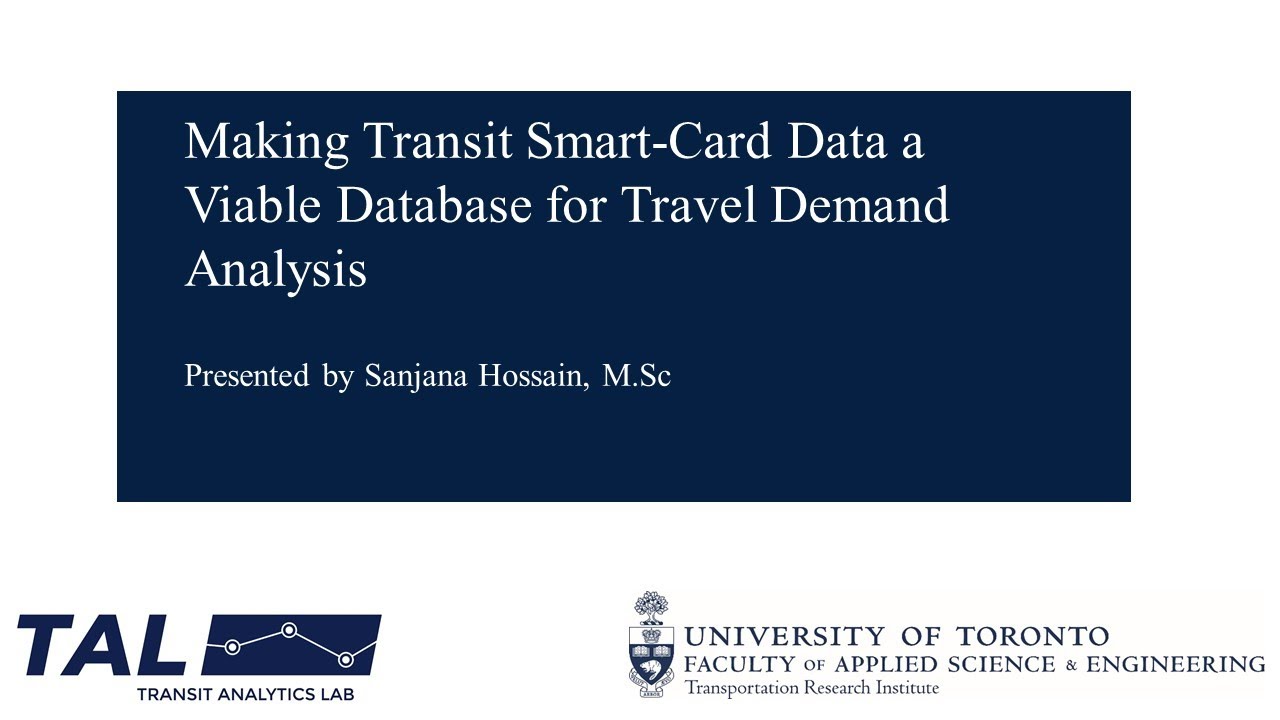 Making Transit Smart-Card Data a Viable Database for Travel Demand Analysis