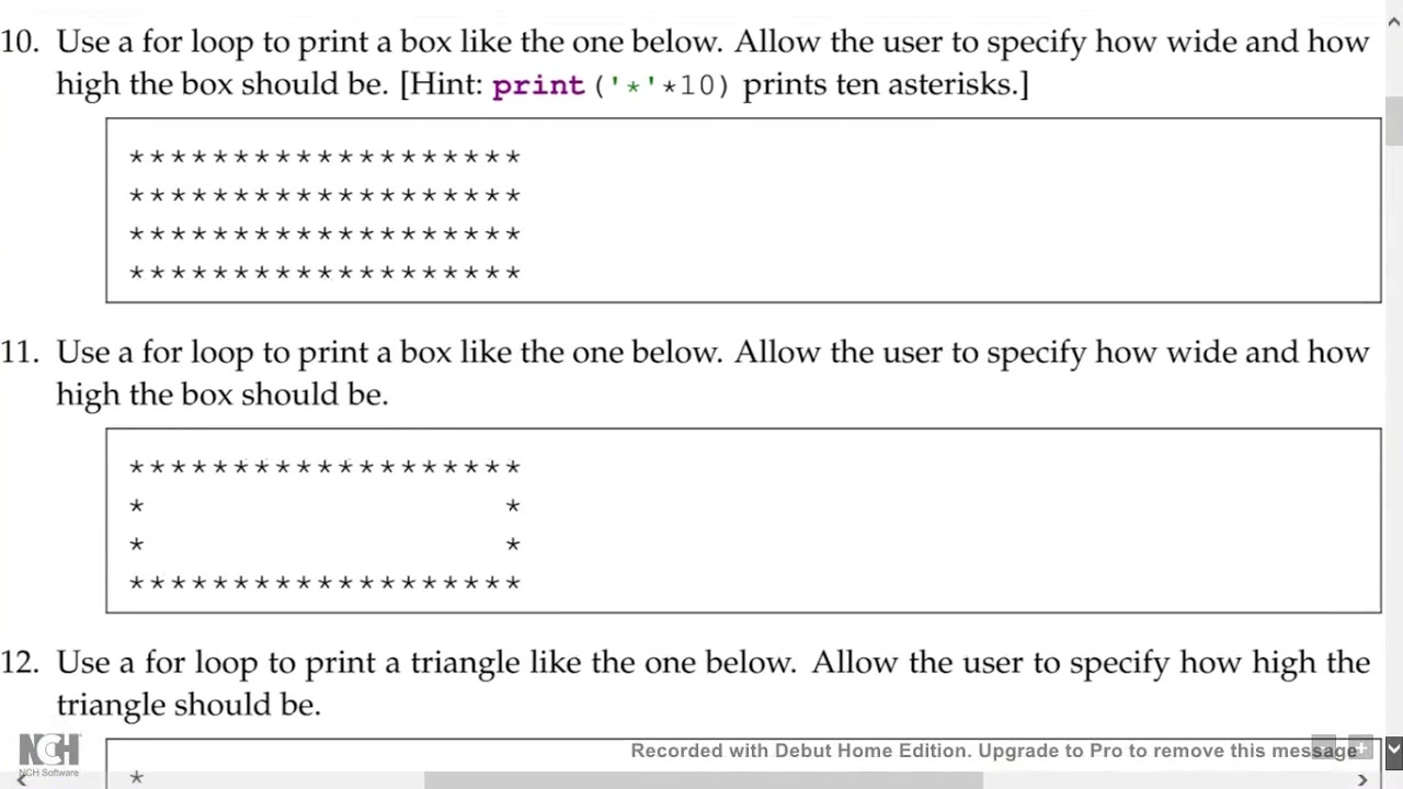 A Practical Introduction To Python Programming - Exercise 2 5 12a