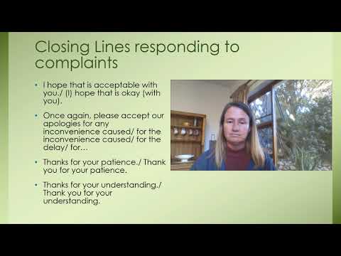 Part 17 of 18 How to Write Closing Lines Responding to Complaints by Email