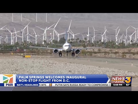 Palm Springs International Airport adds nonstop service to Washington, D.C.
