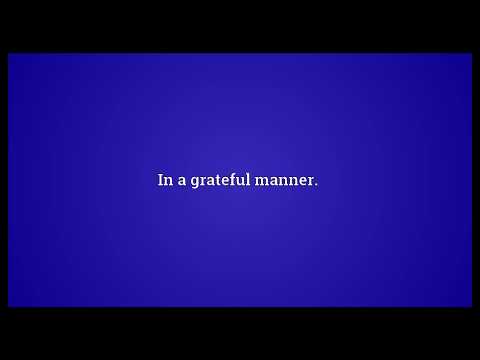 Gratefully Meaning