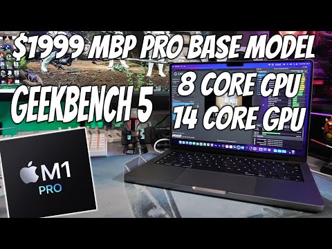 14" MacBook Pro Benchmark - Apple M1 Pro 8 Core Base Model Geekbench 5
