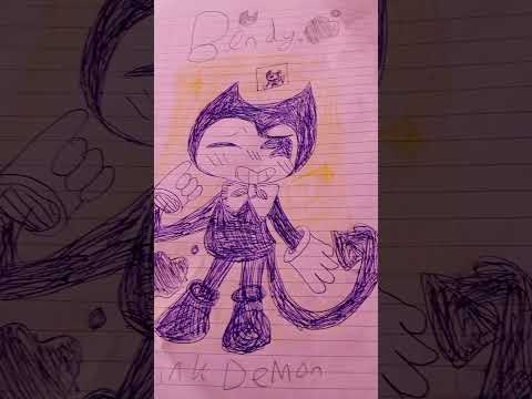 Bendy the ink demon and Hello Kitty!