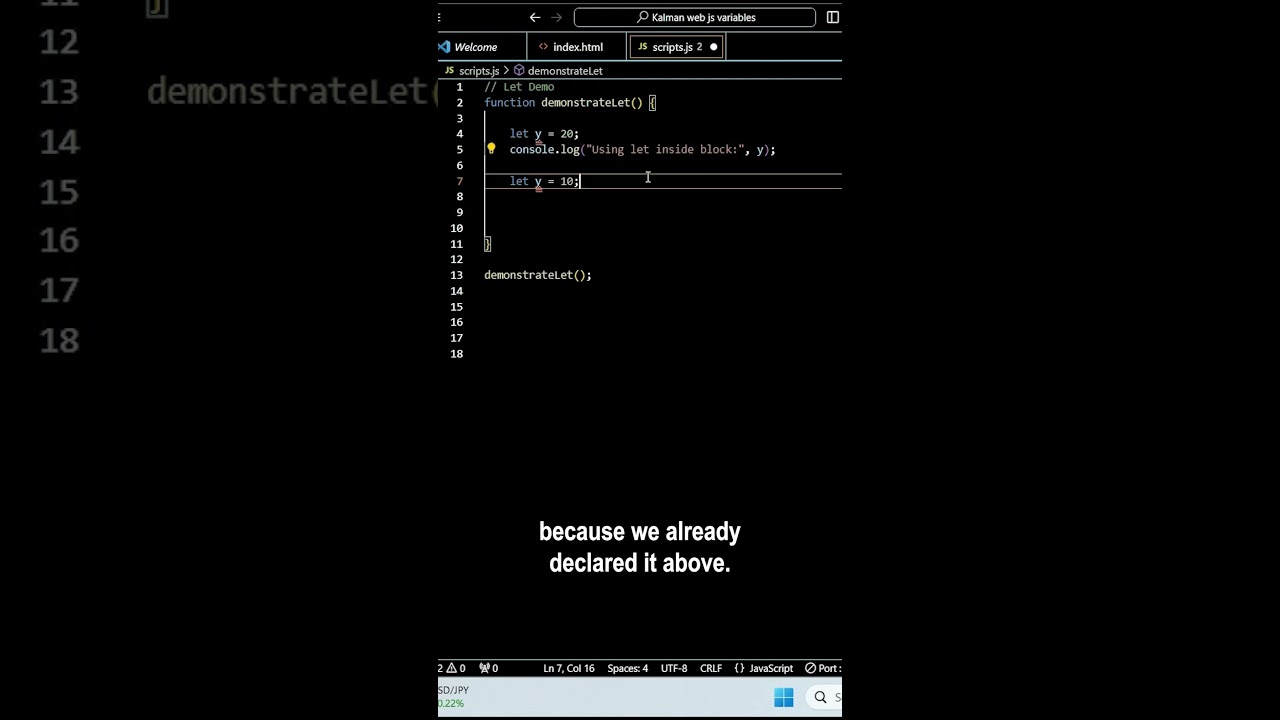 Avoid this Mistake with let Variables in JavaScript - JavaScript Simplified