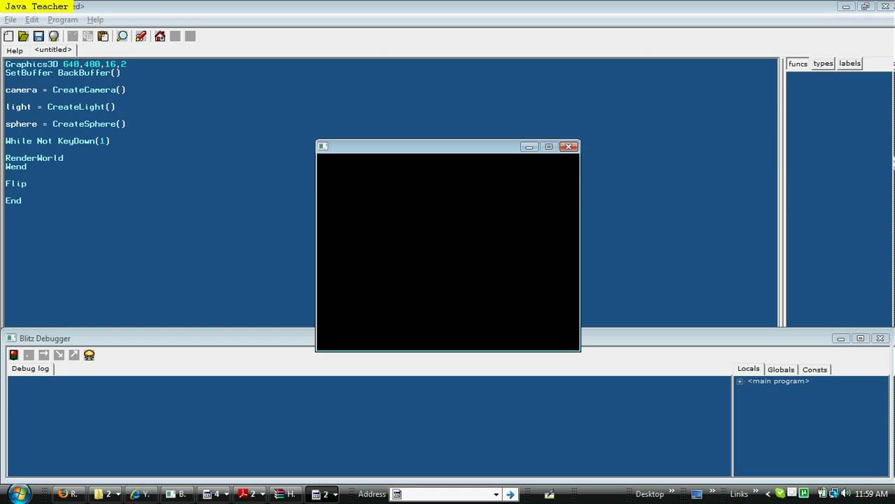 Blitz3D Tutorial 1 (Old)