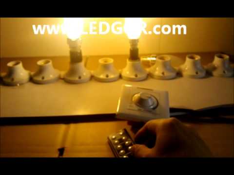 Remote control Dimmable led bulb led candle dimming by TRIAC Dimmer - Ledgor