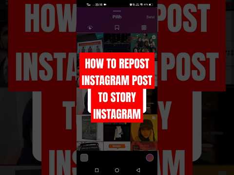 How to Repost Instagram Post to Story Instagram
