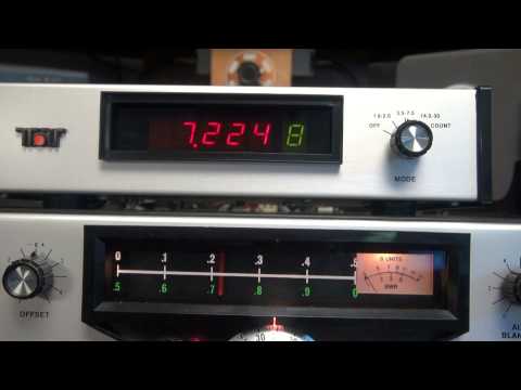 Ten Tec 244 LED Digital Display Transceiver VFO Ham Band Demo