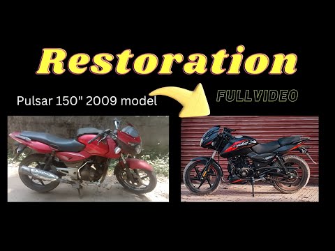 Pulsar 150 Old Model(2009) full Restoration and new model b6 red colour || full video@restoration509