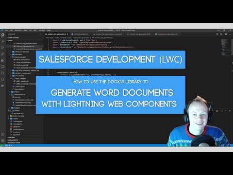 Salesforce Developer Tutorial(LWC): How to Generate a Word Document from a Lightning Web Component