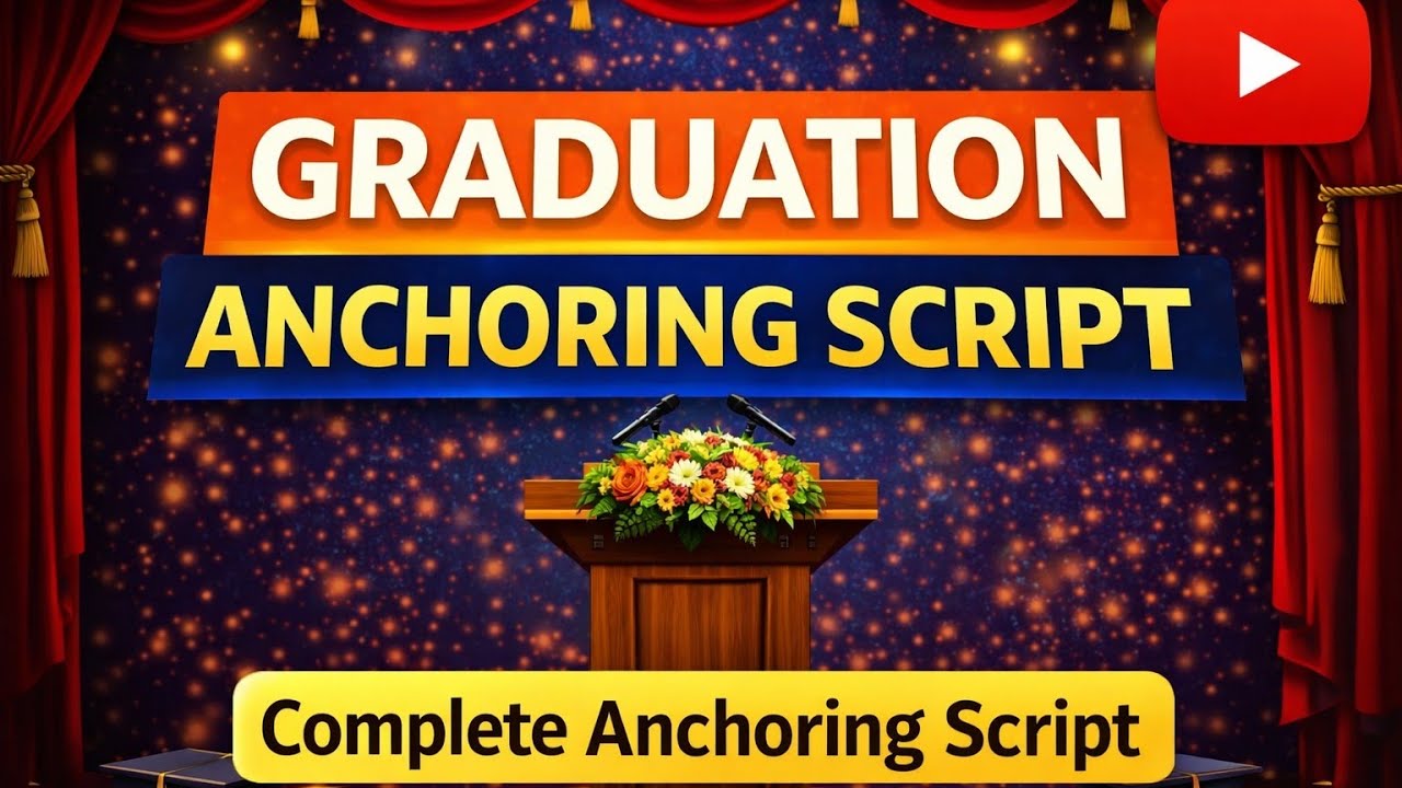 Graduation Ceremony Anchoring Script for School | Complete Stage Anchoring Flow #viralvideo #script 