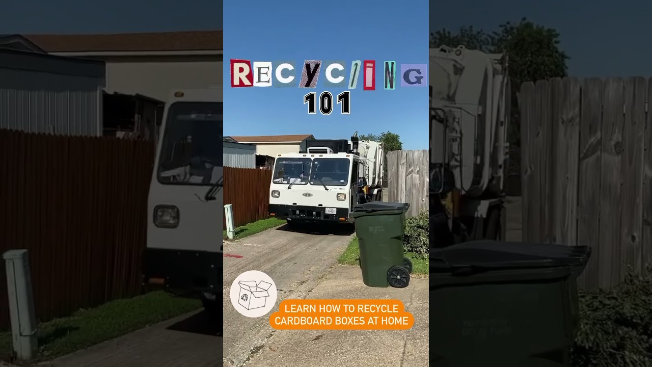 How to recycle cardboard boxes in Plano.