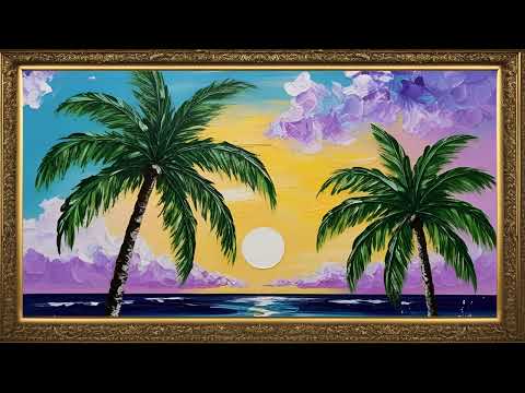 VINTAGE SUMMER ART FOR TV: 1 SCENE WALLPAPER BACKGROUND TRANSFORMATION