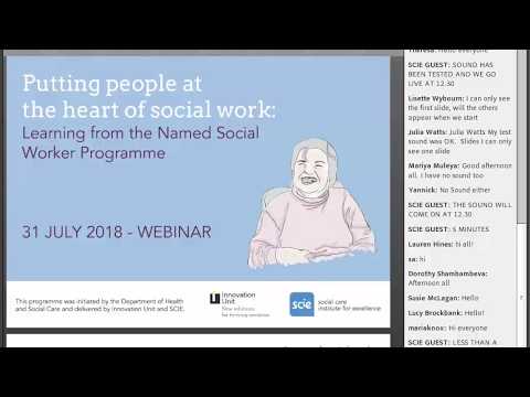 Webinar recording: Named social worker project - findings from the final evaluation report