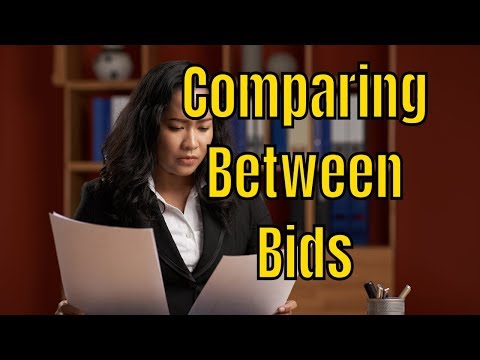 How to compare bids apples-to-apples 🍎🍊