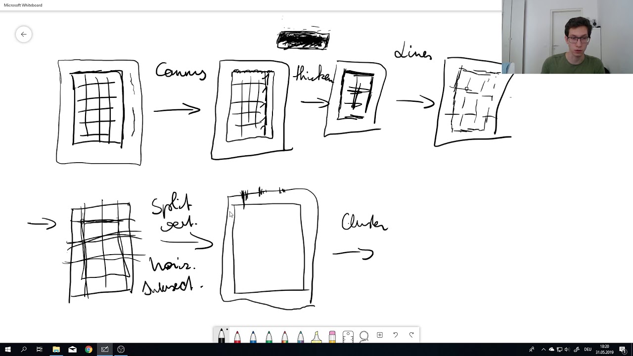 how to write a table detection algorithm