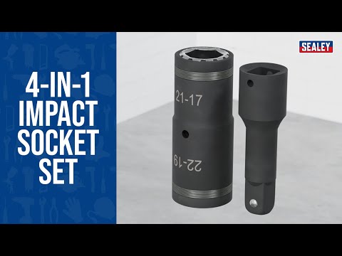 Sealey 4-in-1 Impact Socket Set - SX1821