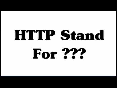 HTTP Stand For? What is Meaning of HTTP in information technology