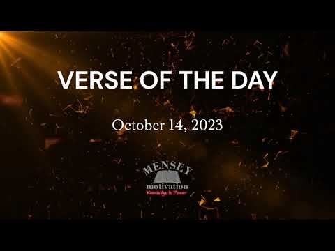 The Sovereignty of God | Bible Verse Of the Day | Meditation | Inspiration | Prayer October 14, 2023
