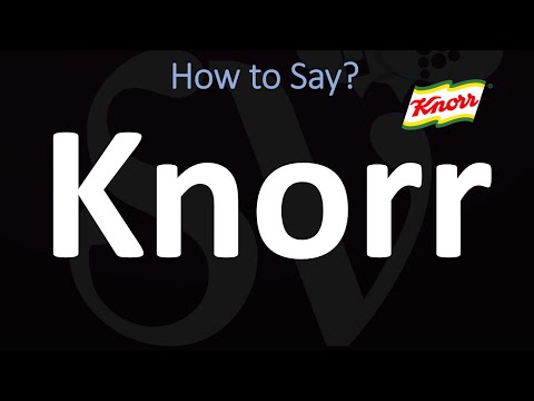 How to Pronounce Knorr? (CORRECTLY)