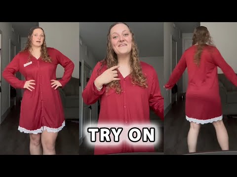 Super Comfy & Stretchy Lace Nightgown Moo Moo Review