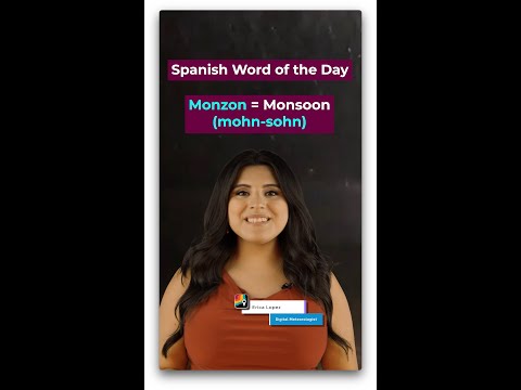 MyRadar Español Word of the Day - Monzon (monsoon) 🌧️💨