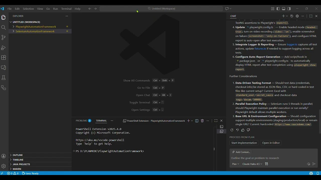 Fastest Way to Migrate Selenium to Playwright Using GitHub Copilot PLAN Mode