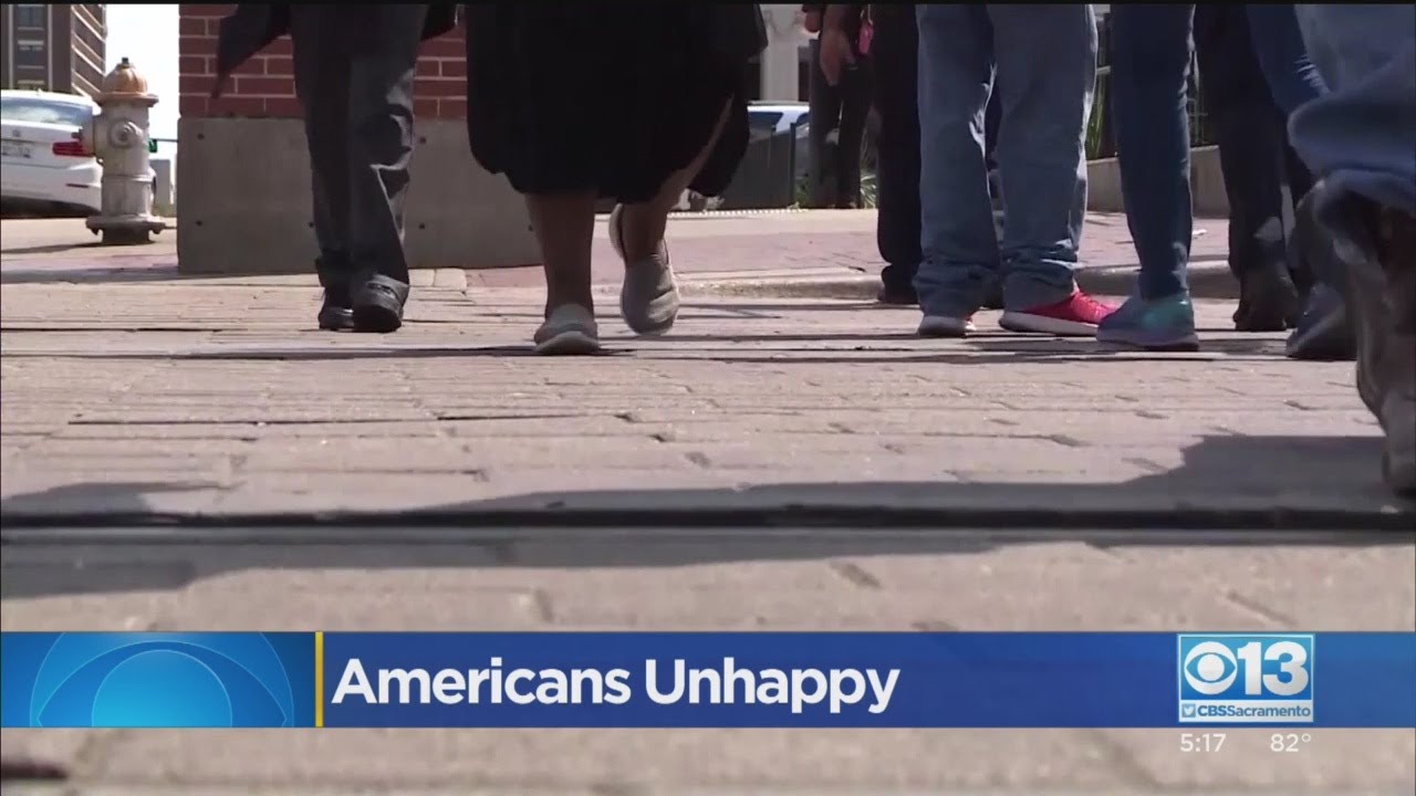 Study: Americans Are Unhappy