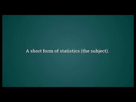 Stats Meaning